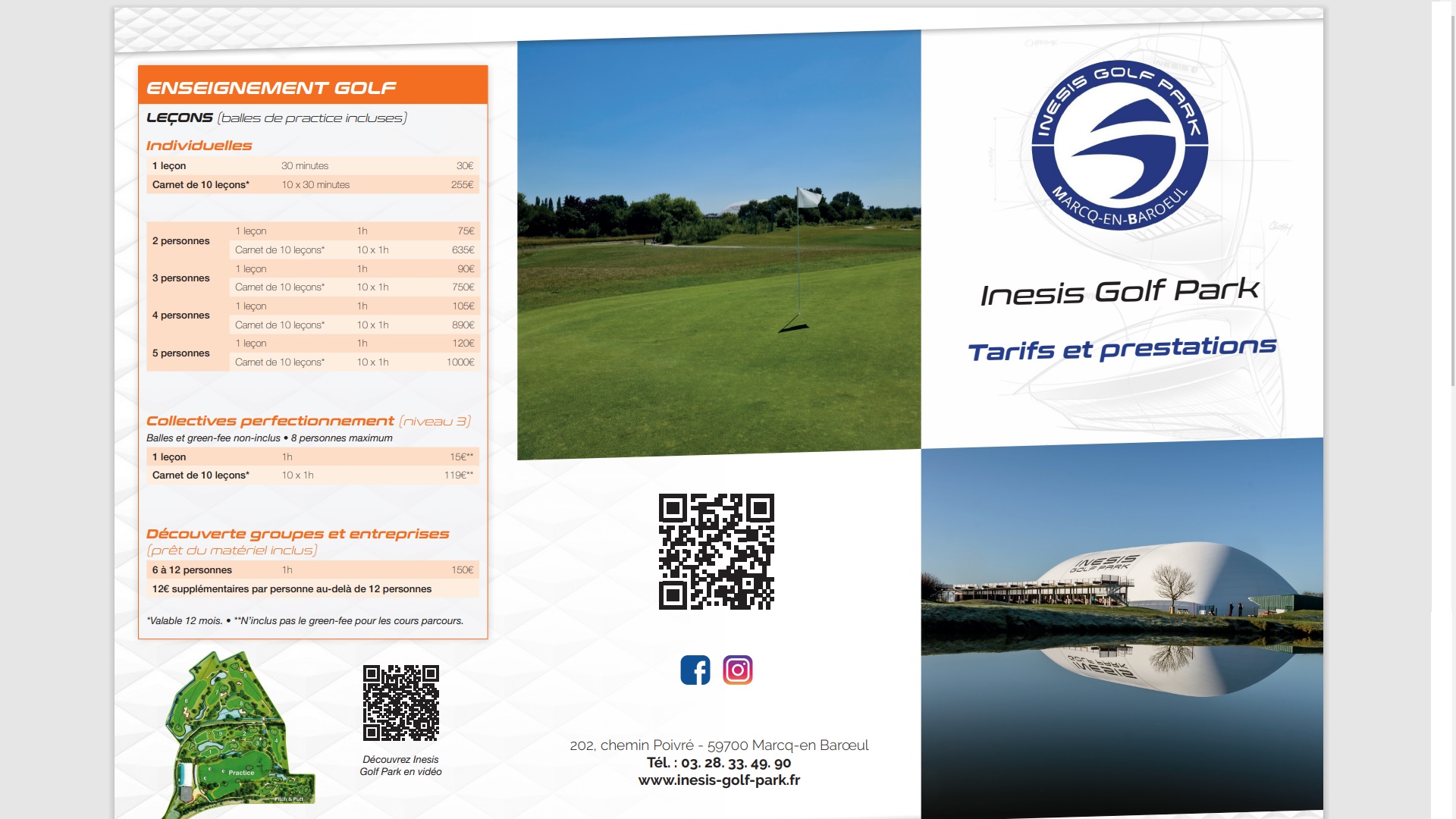 Abonnements - Golf Parcours 9 trous - Practice indoor - Restaurant ...